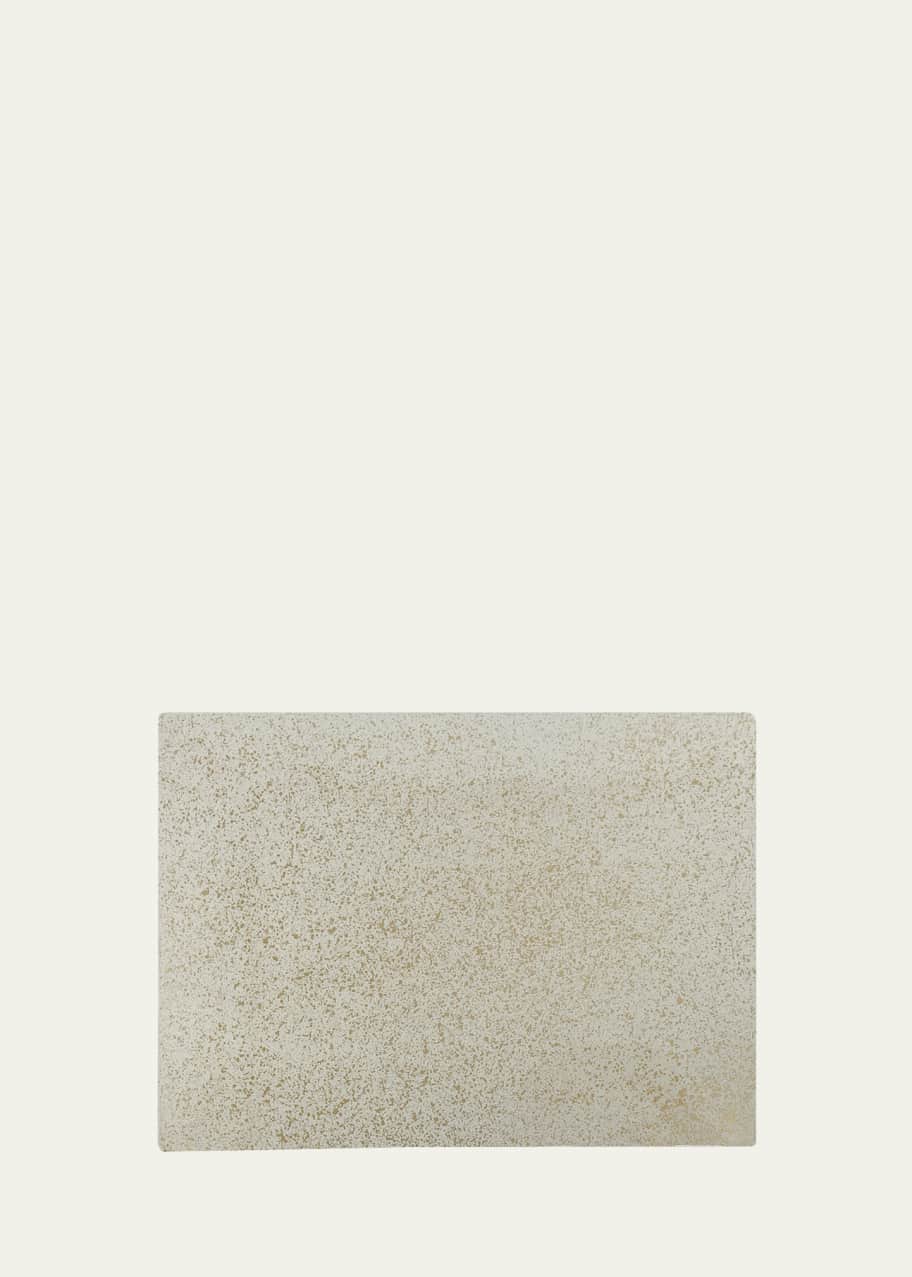 Nomi K Hype White with Gold Splatter Placemat, 14" x 19" - Bergdorf Goodman
