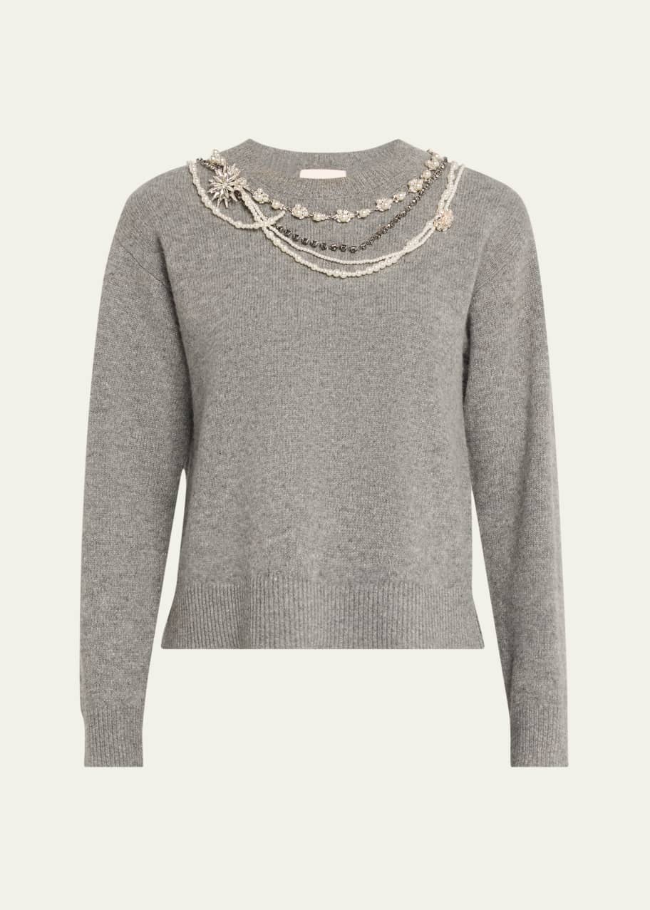 Cinq A Sept Lilliana Embellished Crewneck Pullover Bergdorf Goodman