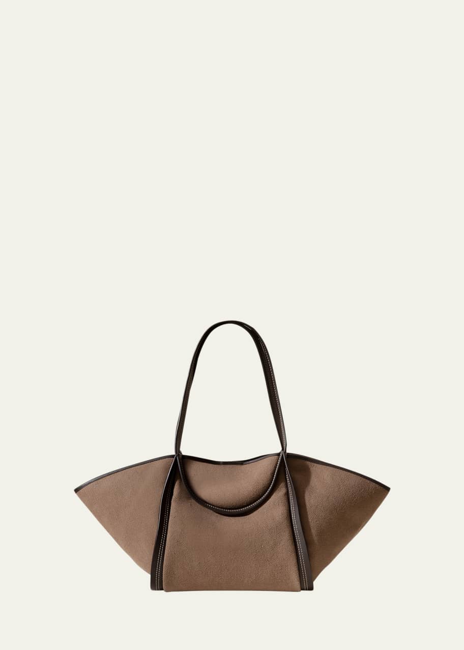 HEREU Cuber Organic Cotton & Leather Tote Bag - Bergdorf Goodman