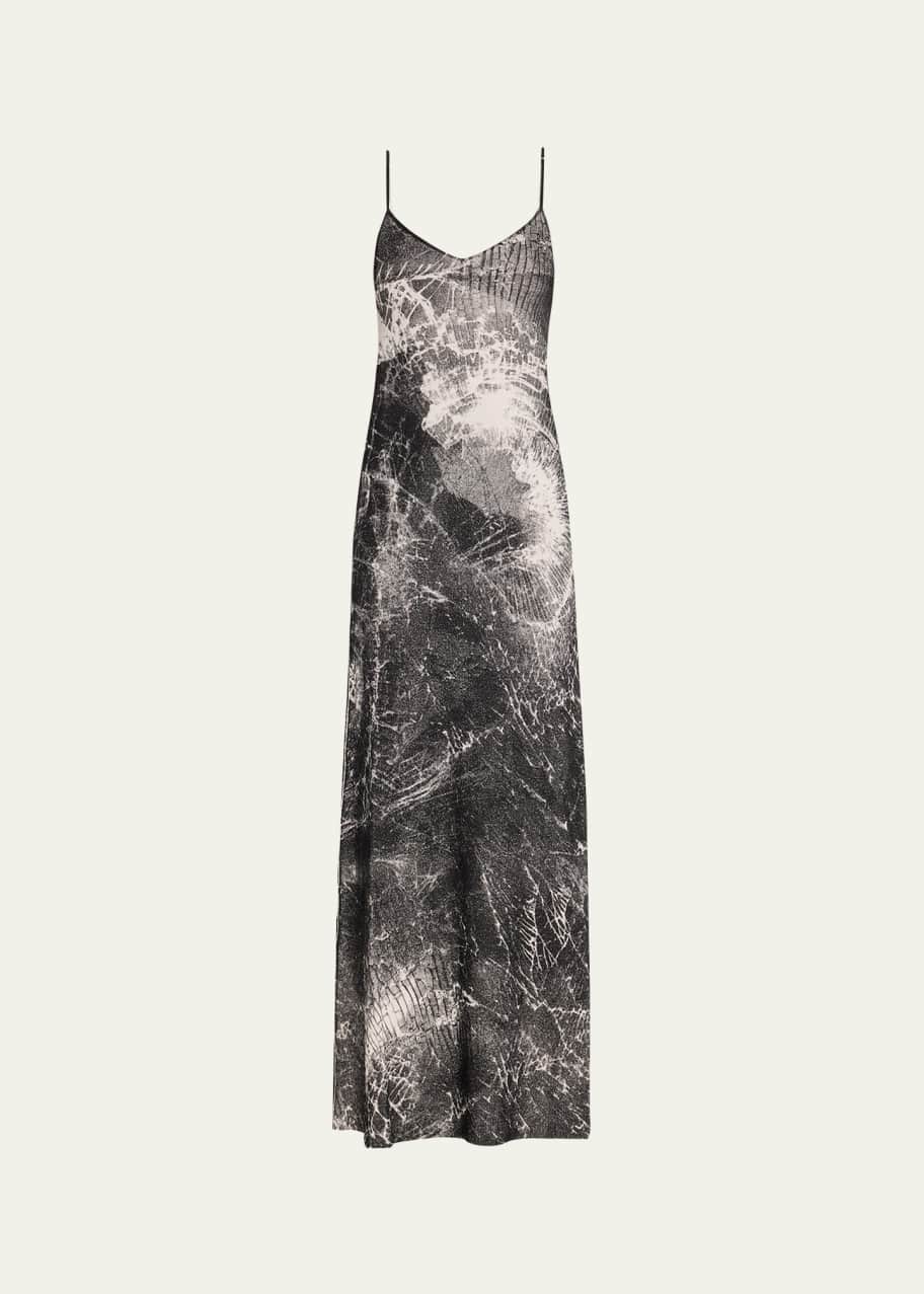 McQueen Sleeveless Smash Screen-Printed Dress - Bergdorf Goodman