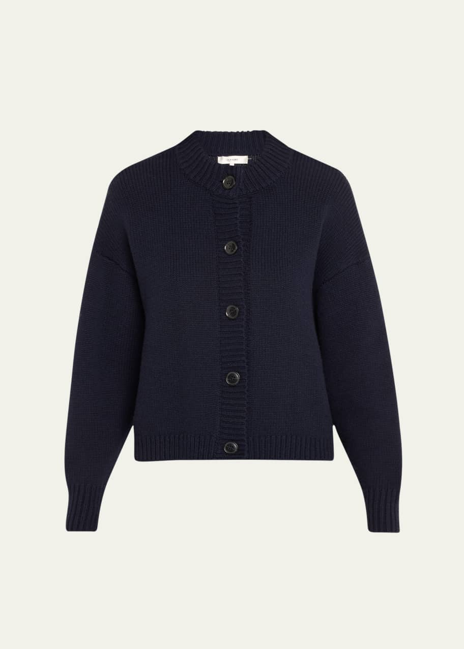 FRAME Chunky Femme Wool-Cashmere Cardigan - Bergdorf Goodman