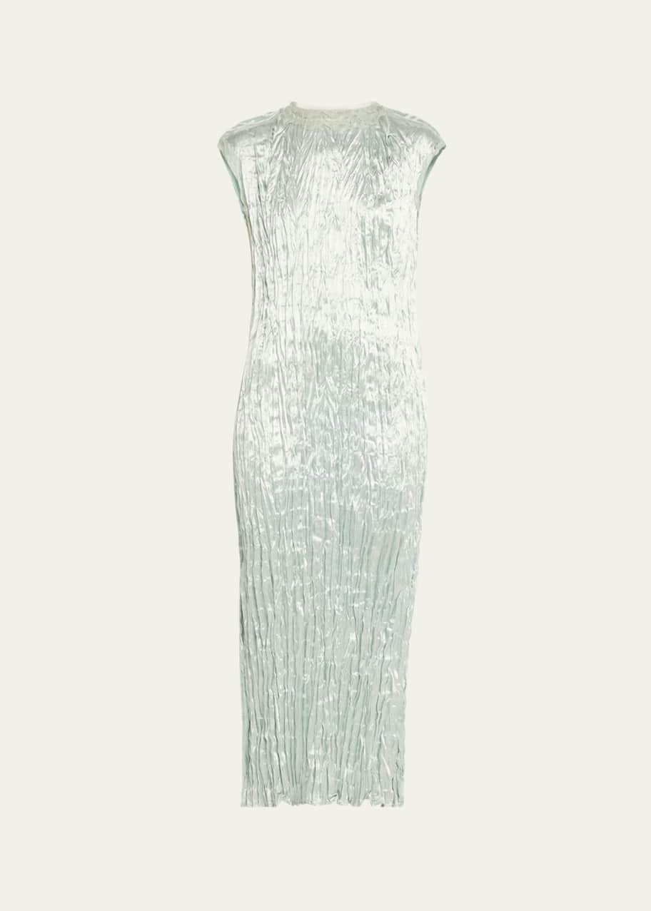 Jason Wu Collection Hammered Satin Pleated Midi Dress - Bergdorf Goodman