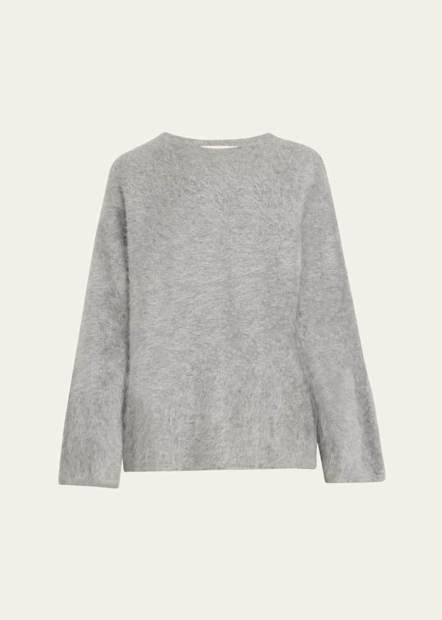 Jason Wu Collection Brushed Cashmere Knit Crewneck Sweater - Bergdorf ...