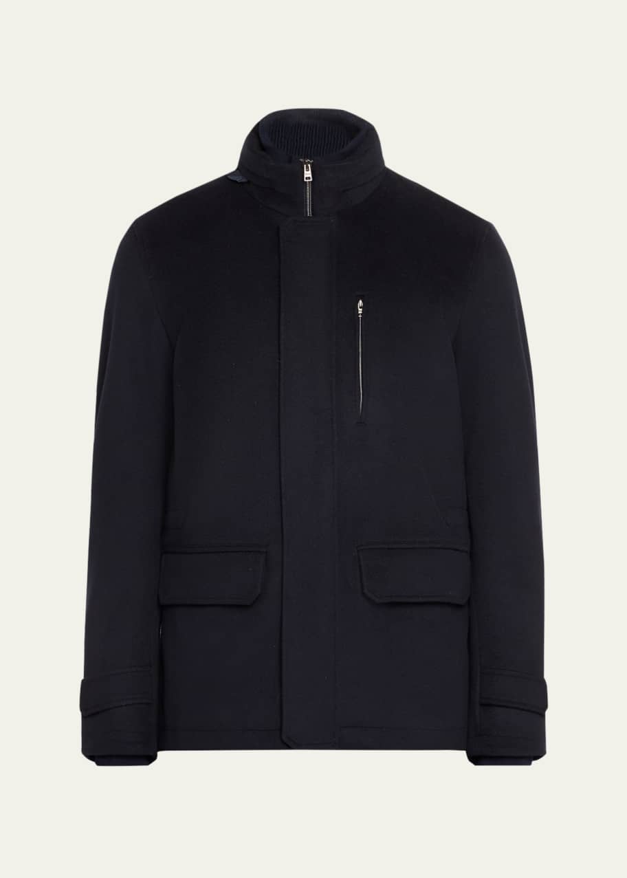 Herno Men's Zip Wool-Cashmere Field Jacket - Bergdorf Goodman