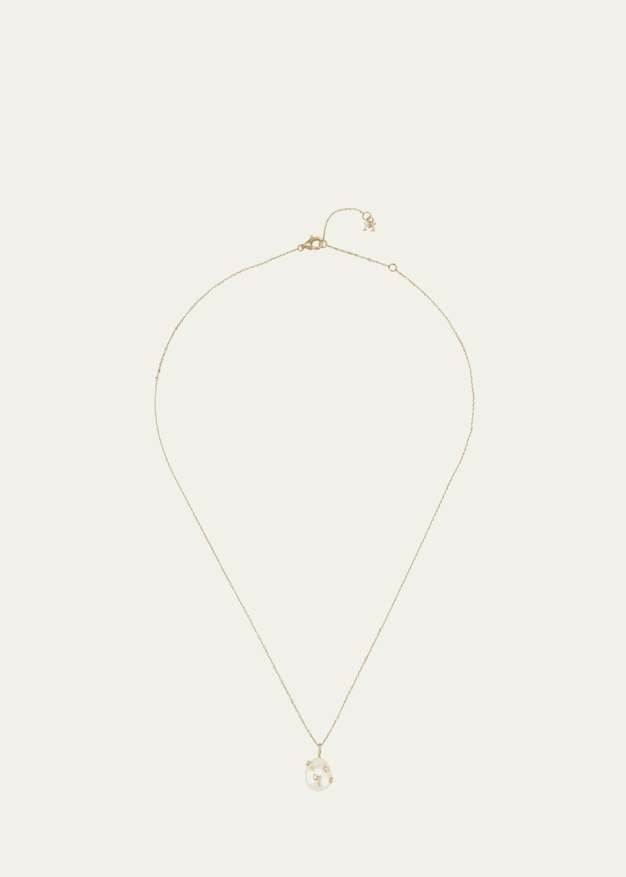 Mateo 14K Diamond Bezel Scattered Baroque Pearl Necklace - Bergdorf Goodman