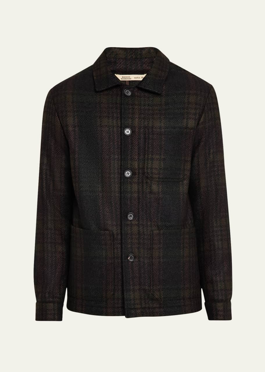 Baldassari Men's Plaid Chore Jacket - Bergdorf Goodman