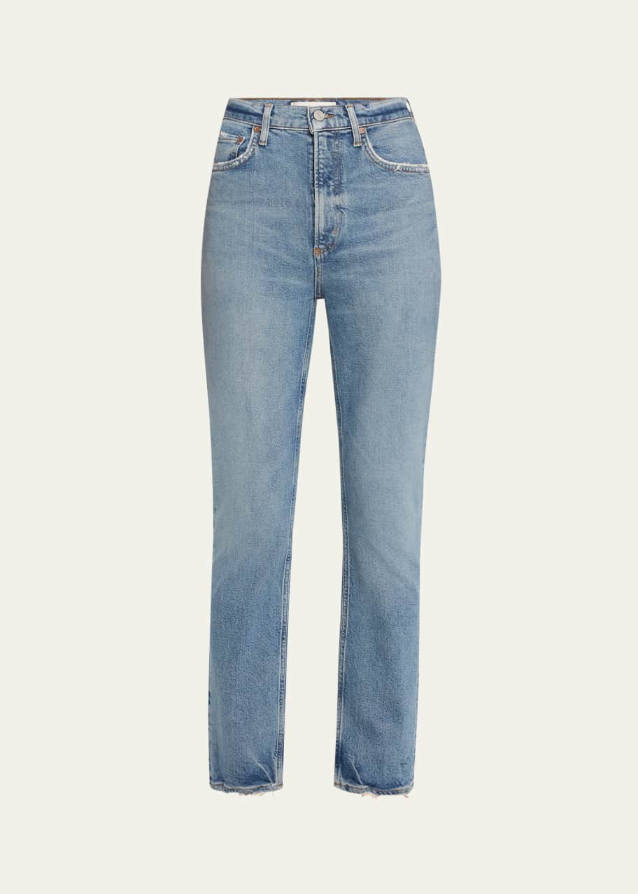 AGOLDE High-Rise Stovepipe Jeans - Bergdorf Goodman