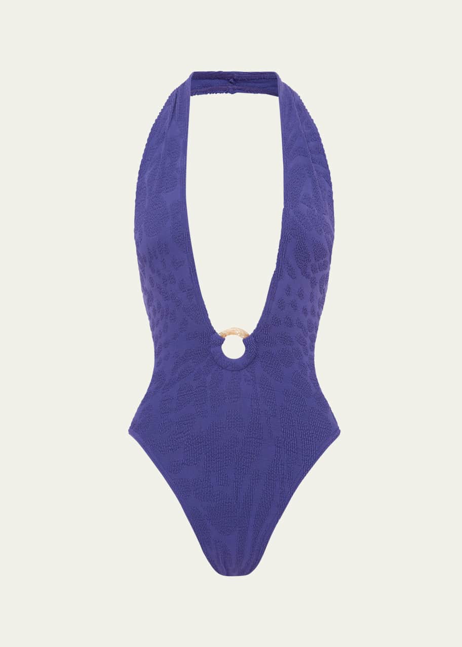 bond-eye swim Sapphire Animalia Tatiana One-Piece Swimsuit - Bergdorf ...