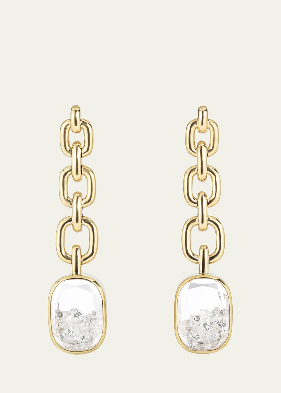 Moritz Glik 18K Yellow Gold Malha Diamond Kaleidoscope Shaker Drop ...