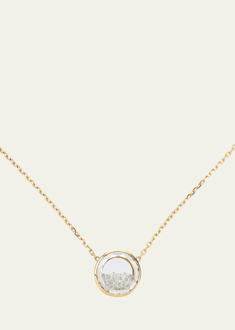Moritz Glik 18K Yellow Gold Naipe Circle Diamond Kaleidoscope Shaker ...