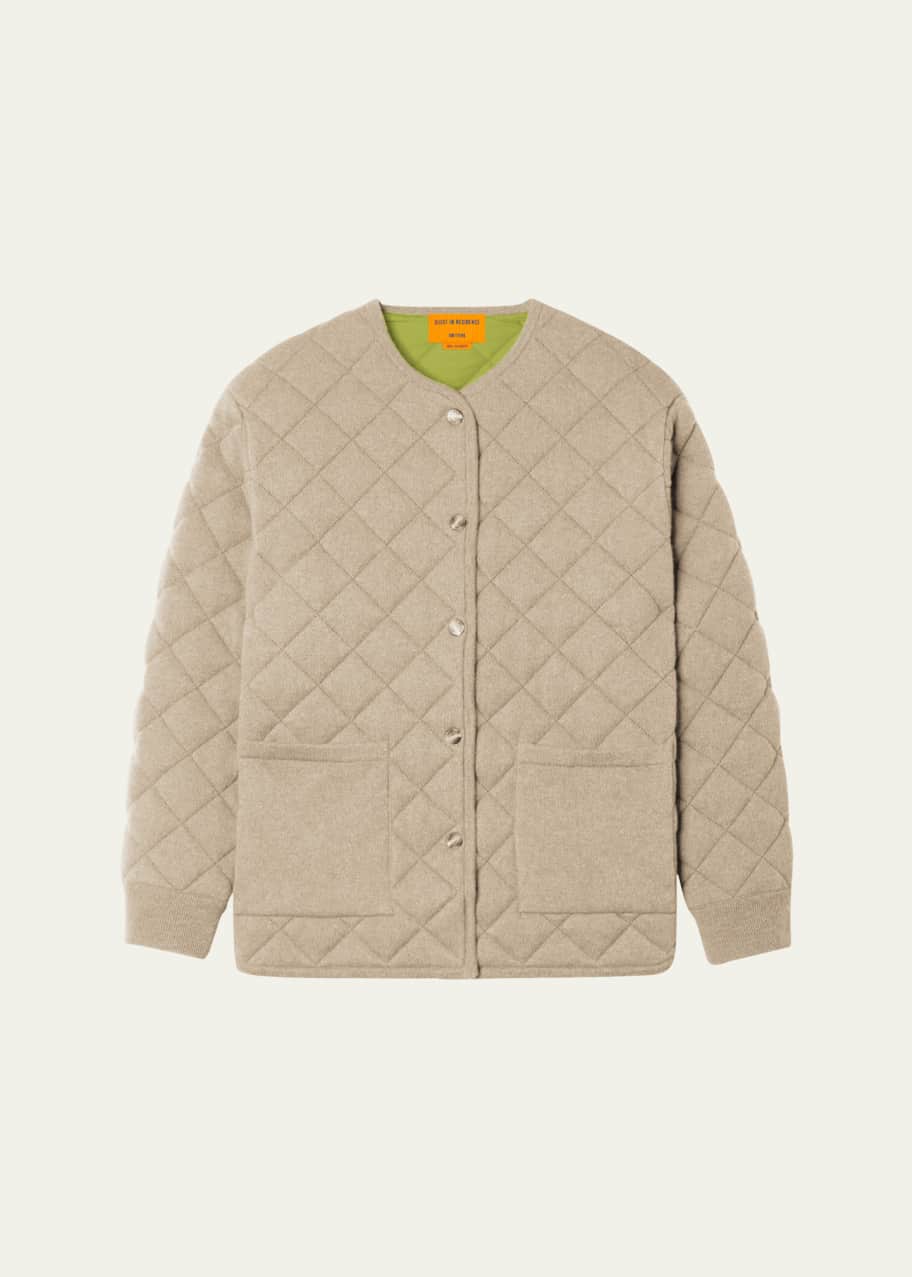 Guest in Residence Cashmere-Blend Quilted Liner Jacket - Bergdorf Goodman