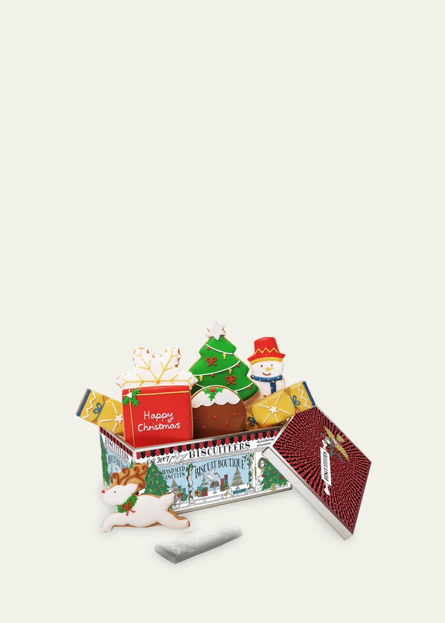 Biscuiteers Happy Christmas Biscuit Tin, 5.6 oz. - Bergdorf Goodman