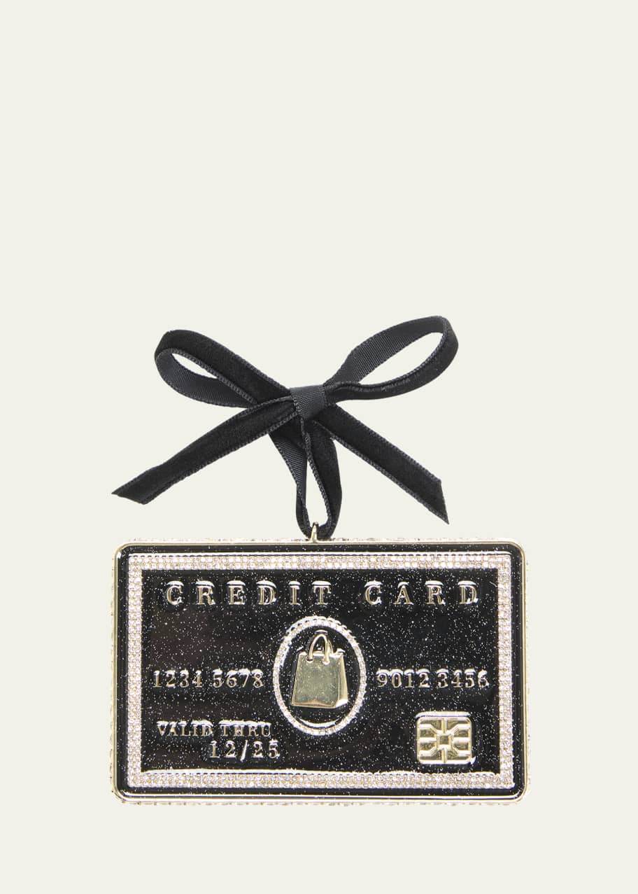 BaubleBar Black Credit Card Christmas Ornament - Bergdorf Goodman