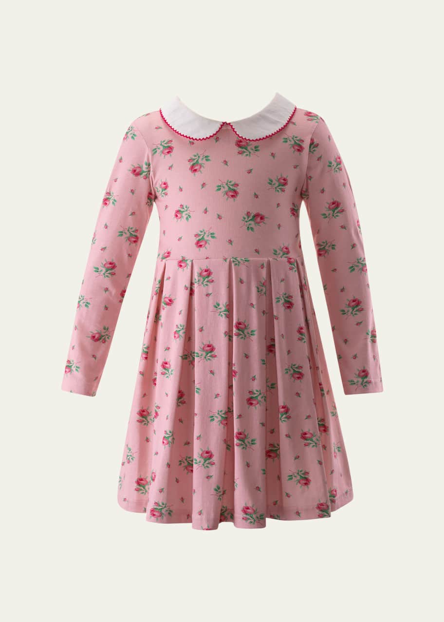 Rachel Riley Girl's Rosebud Floral-Print Jersey Dress, Size 2-10 ...