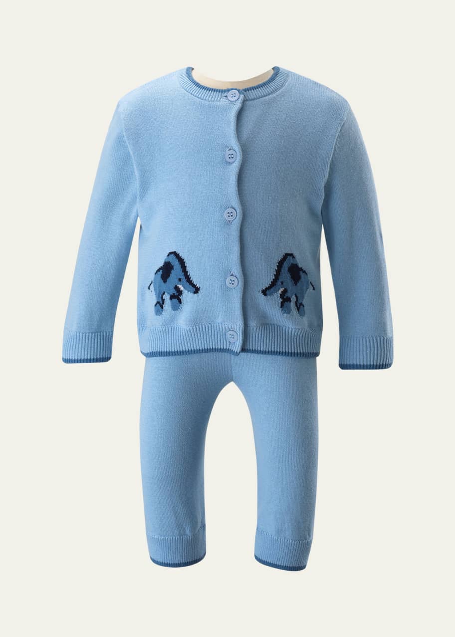 Rachel Riley Boy's Elephant Intarsia Knit Set, Size 6M-24M - Bergdorf ...
