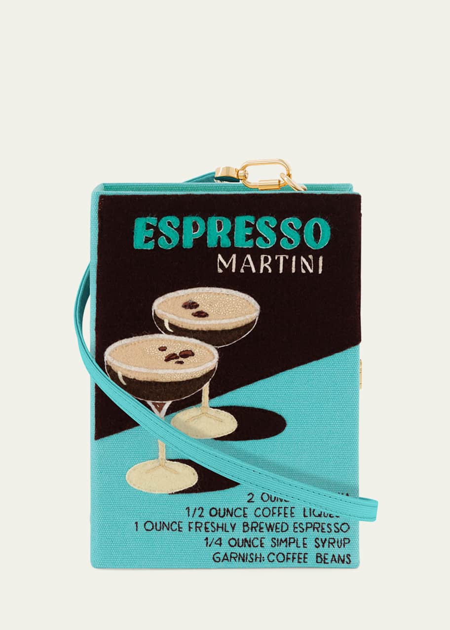Olympia Le-Tan Espresso Martini Book Clutch Bag - Bergdorf Goodman