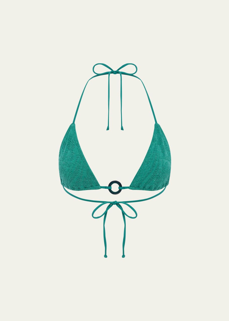 bond-eye swim Ring Ingrid Triangle Bikini Top - Bergdorf Goodman