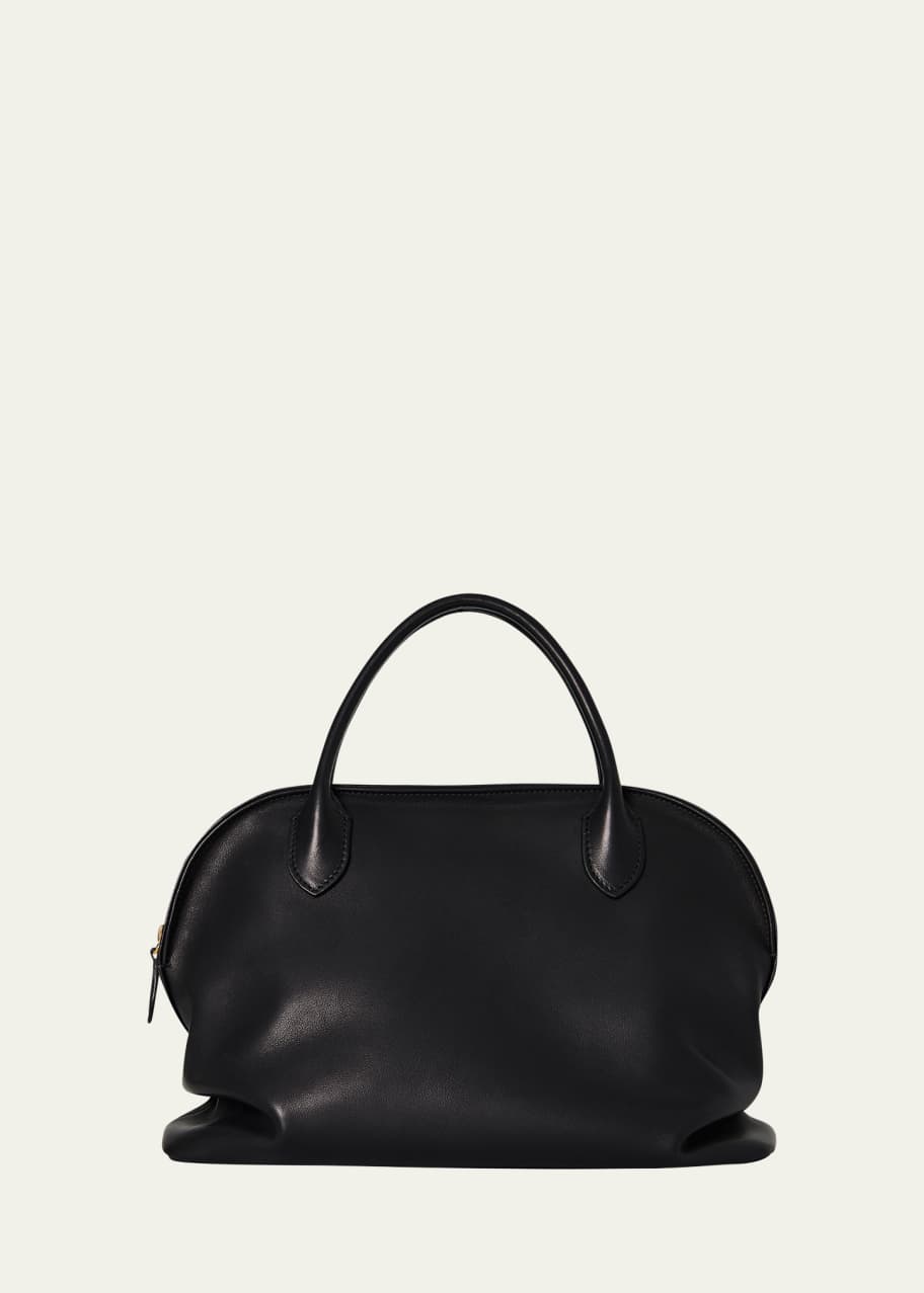 THE ROW Kew Bowling Top-Handle Bag in Saddle Leather - Bergdorf Goodman