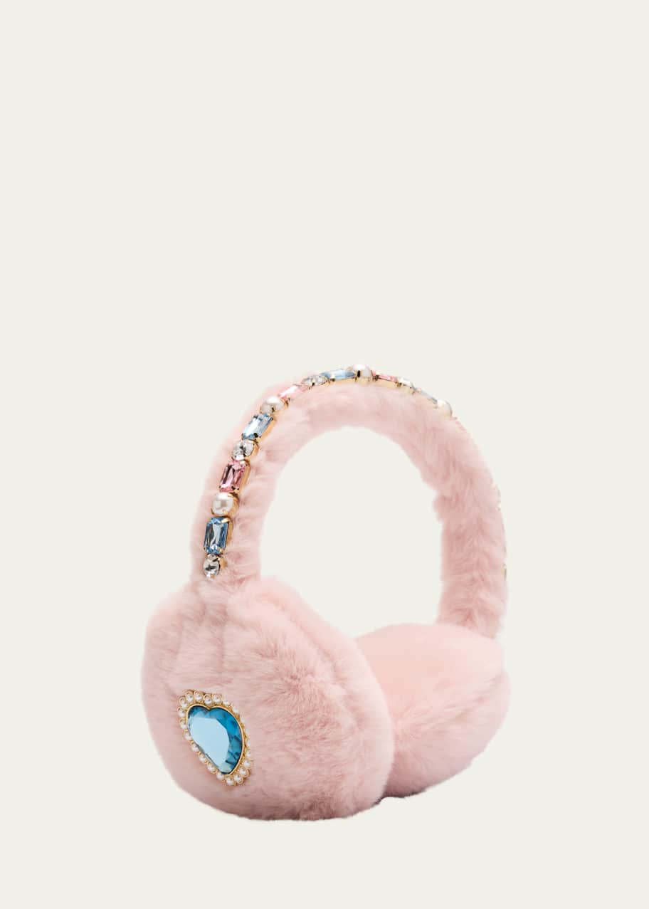 Super Smalls Girl's Cotton Candy Jeweled Ear Muffs - Bergdorf Goodman