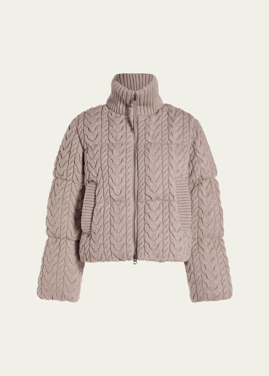 Varley Reggie Cable-Knit Puffer Jacket - Bergdorf Goodman