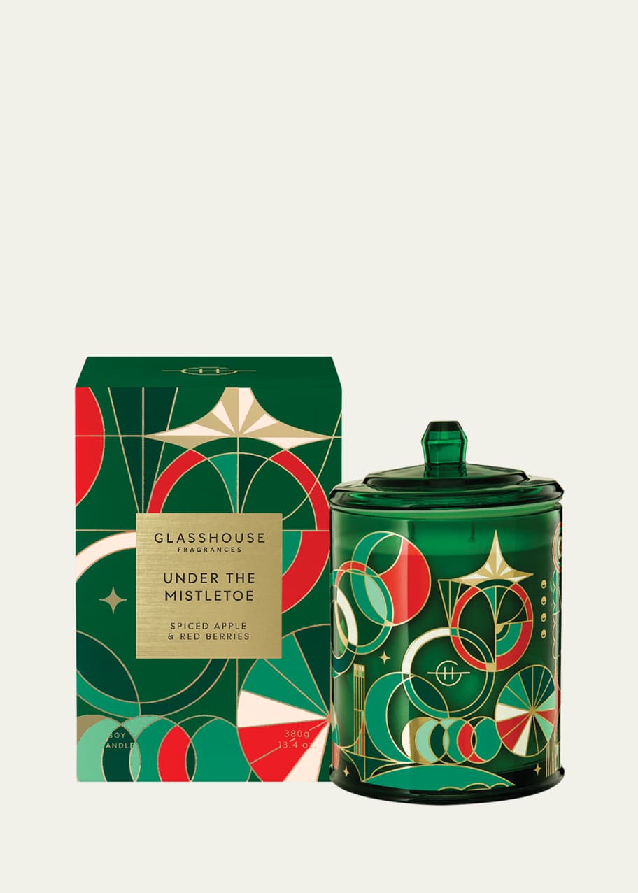 GLASSHOUSE FRAGRANCES Under The Mistletoe Candle, 380g/13.4 oz. - Bergdorf Goodman