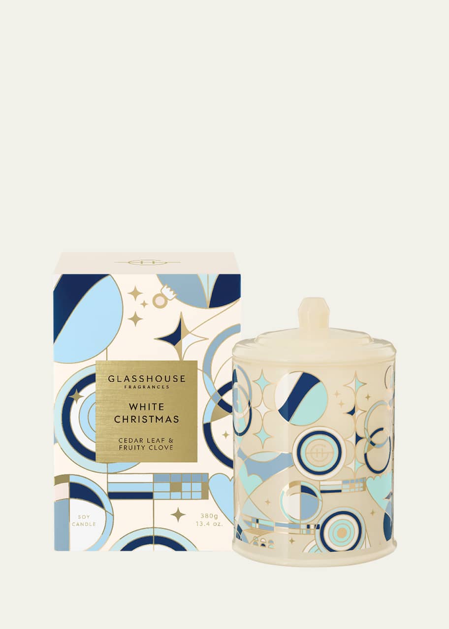 GLASSHOUSE FRAGRANCES White Christmas Candle, 380g/13.4 oz. - Bergdorf ...