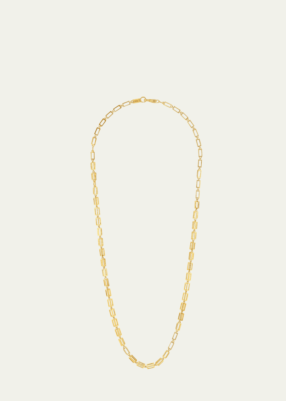 Suzanne Kalan 18K Yellow Gold Golden Large Cutout Block Necklace ...