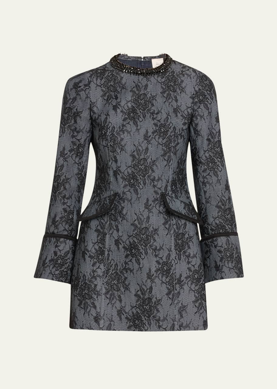 Cinq a Sept Reina Bonded Lace Mini Dress - Bergdorf Goodman