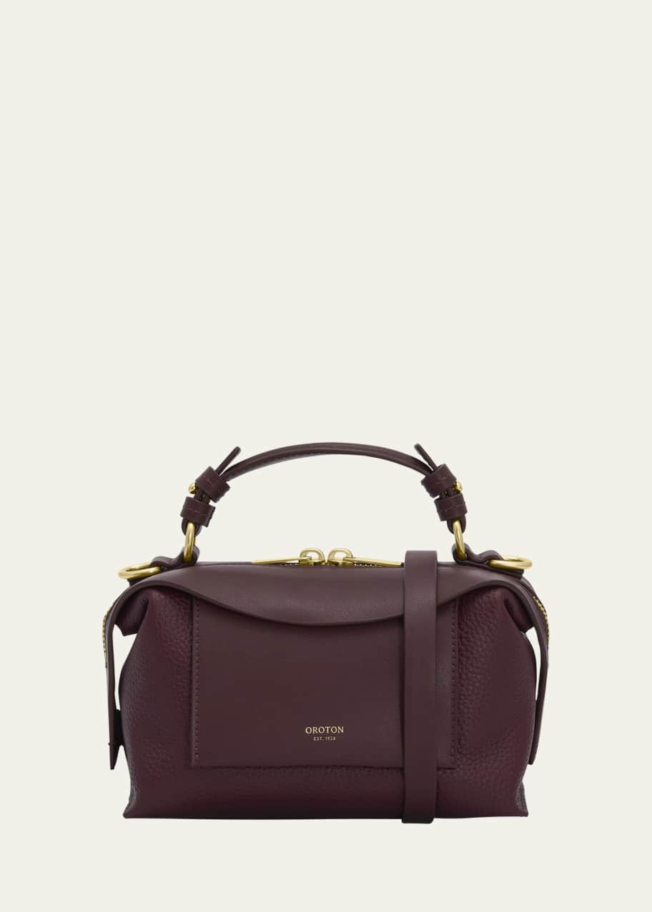 Oroton Mica Mini Bowler Leather Top-Handle Bag - Bergdorf Goodman