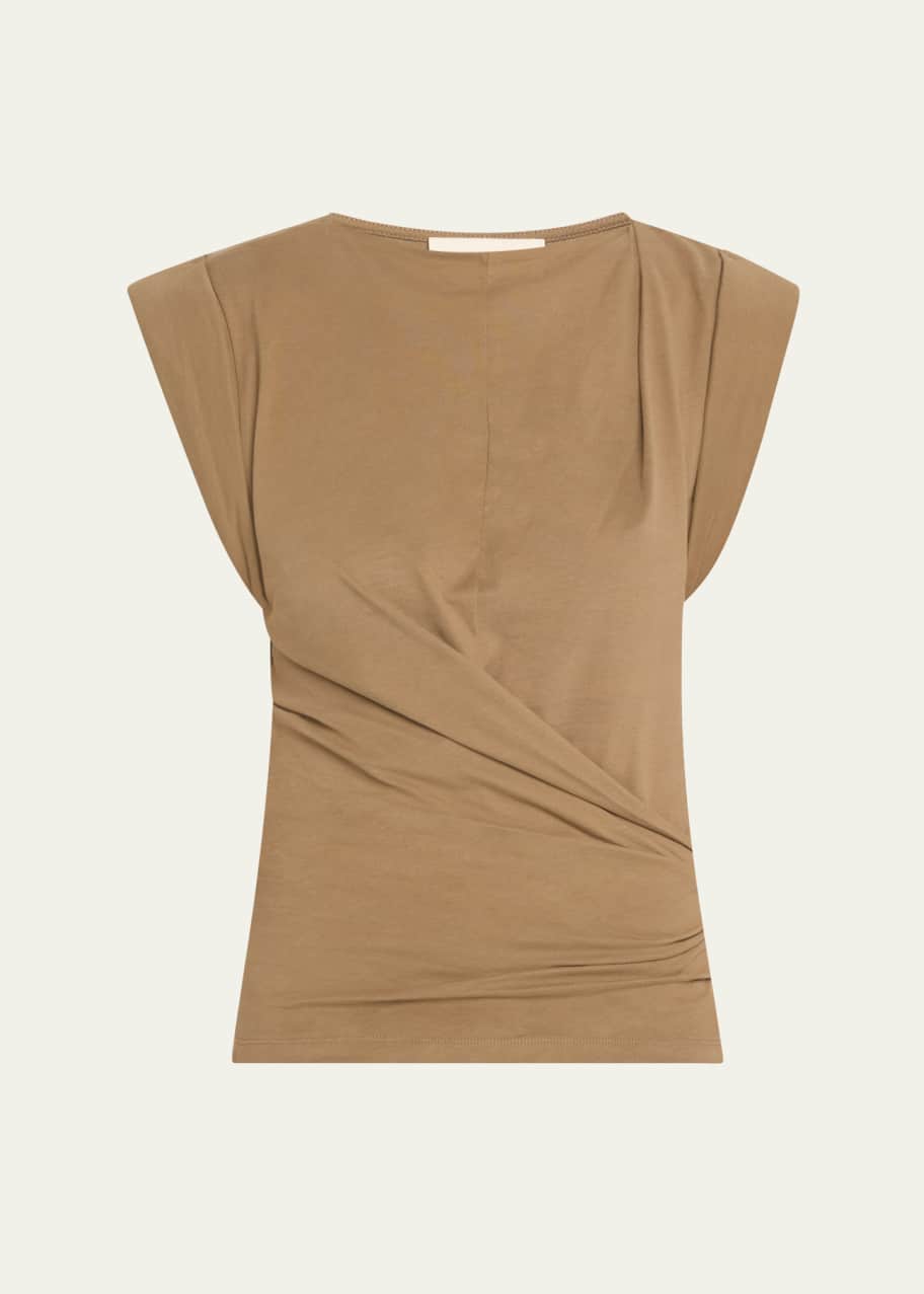 Isabel Marant Maisan Draped Jersey T-Shirt - Bergdorf Goodman