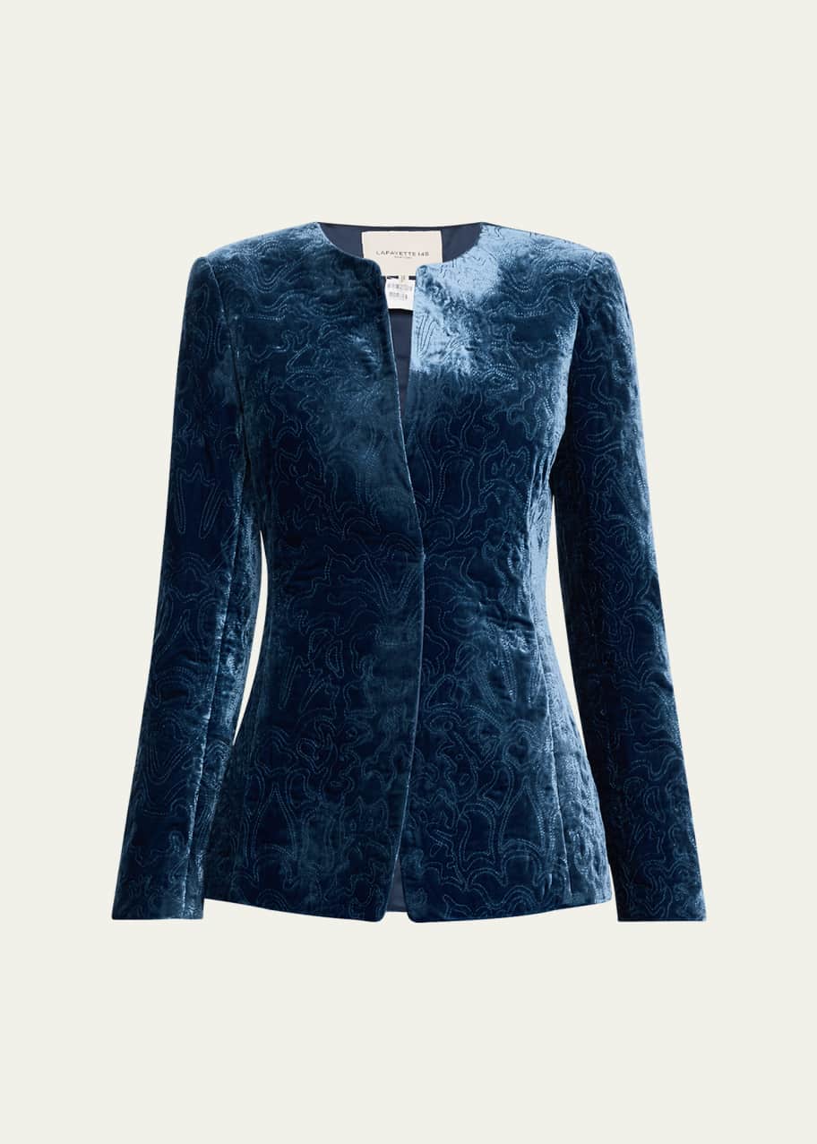 Lafayette 148 New York Tailored Baroque-Embroidered Jacket - Bergdorf ...