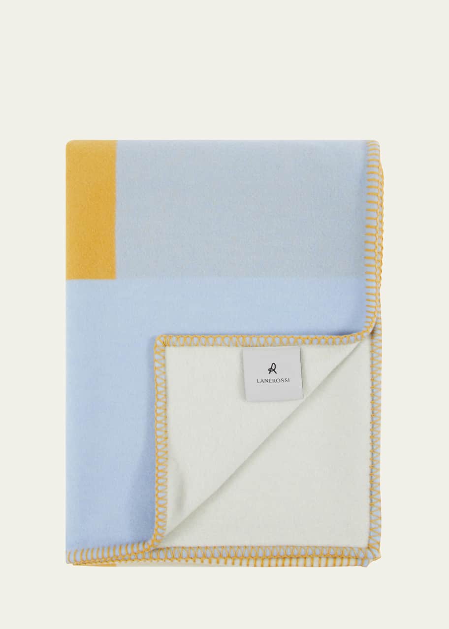LANEROSSI Malmo Wool Throw, 51" x 70" - Bergdorf Goodman