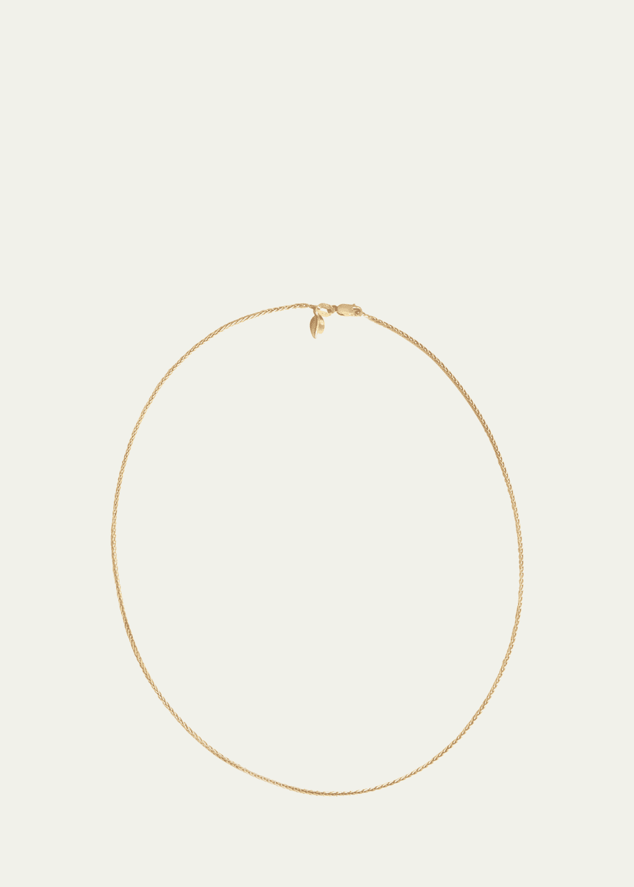 Gwen Barba Wheat Chain in 14K Yellow Gold, 16"L - Bergdorf Goodman