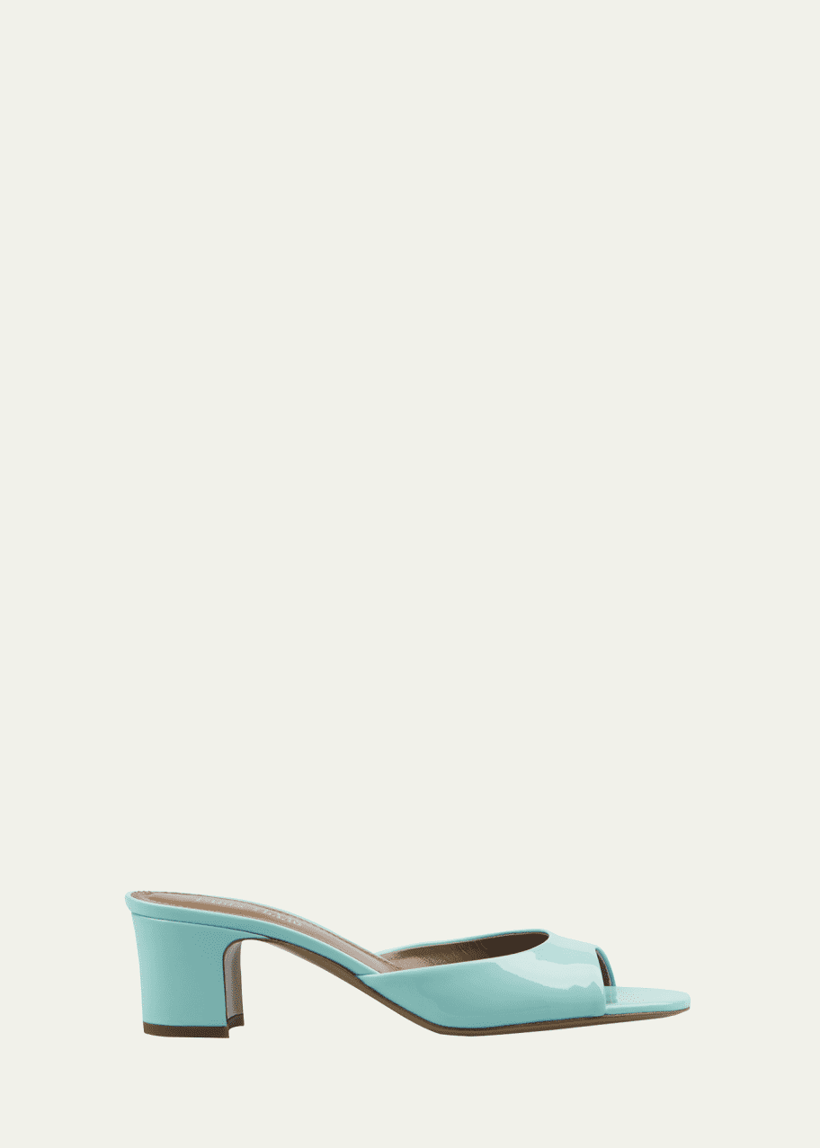 Paris Texas Lara Patent Slide Mule Sandals - Bergdorf Goodman
