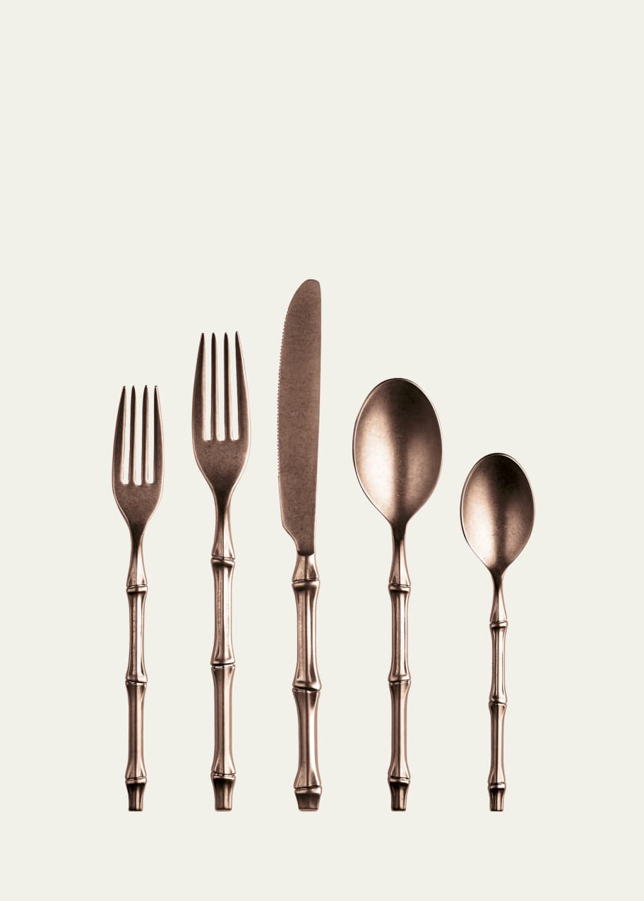 Mepra Bali Bronze Pewter 5-Piece Flatware Place Setting - Bergdorf Goodman