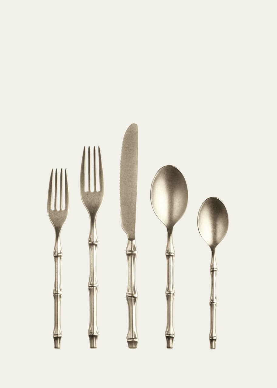 Mepra Bali Champagne Pewter 5-Piece Flatware Place Setting - Bergdorf ...
