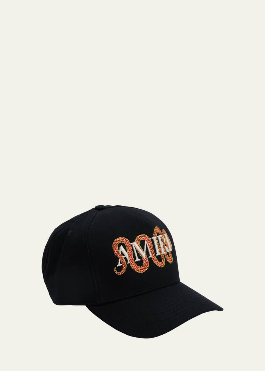 Amiri Men's Logo Snake Baseball Cap - Bergdorf Goodman