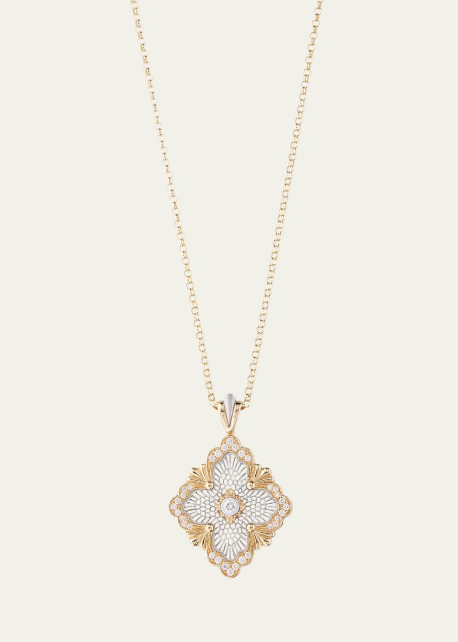 Buccellati Opera Tulle Maxi 18K Gold Diamond Pendant Necklace ...