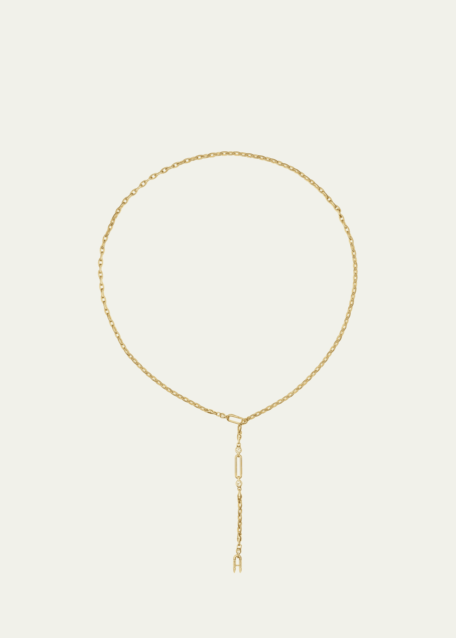 Uniform Object 18K Yellow Gold Diamond Hinge Necklace - Bergdorf Goodman