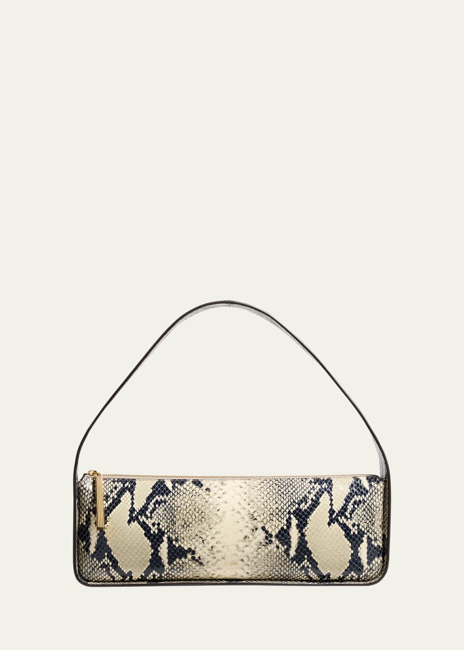 Khaite Lori Python-Embossed Leather Shoulder Bag - Bergdorf Goodman