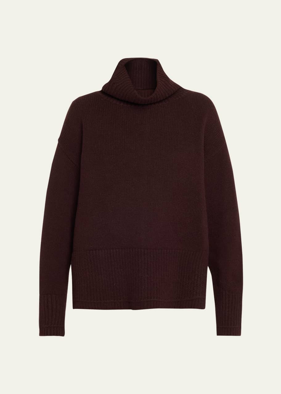 MARIA MCMANUS Swing Mock Neck Ribbed Cashmere Sweater - Bergdorf Goodman