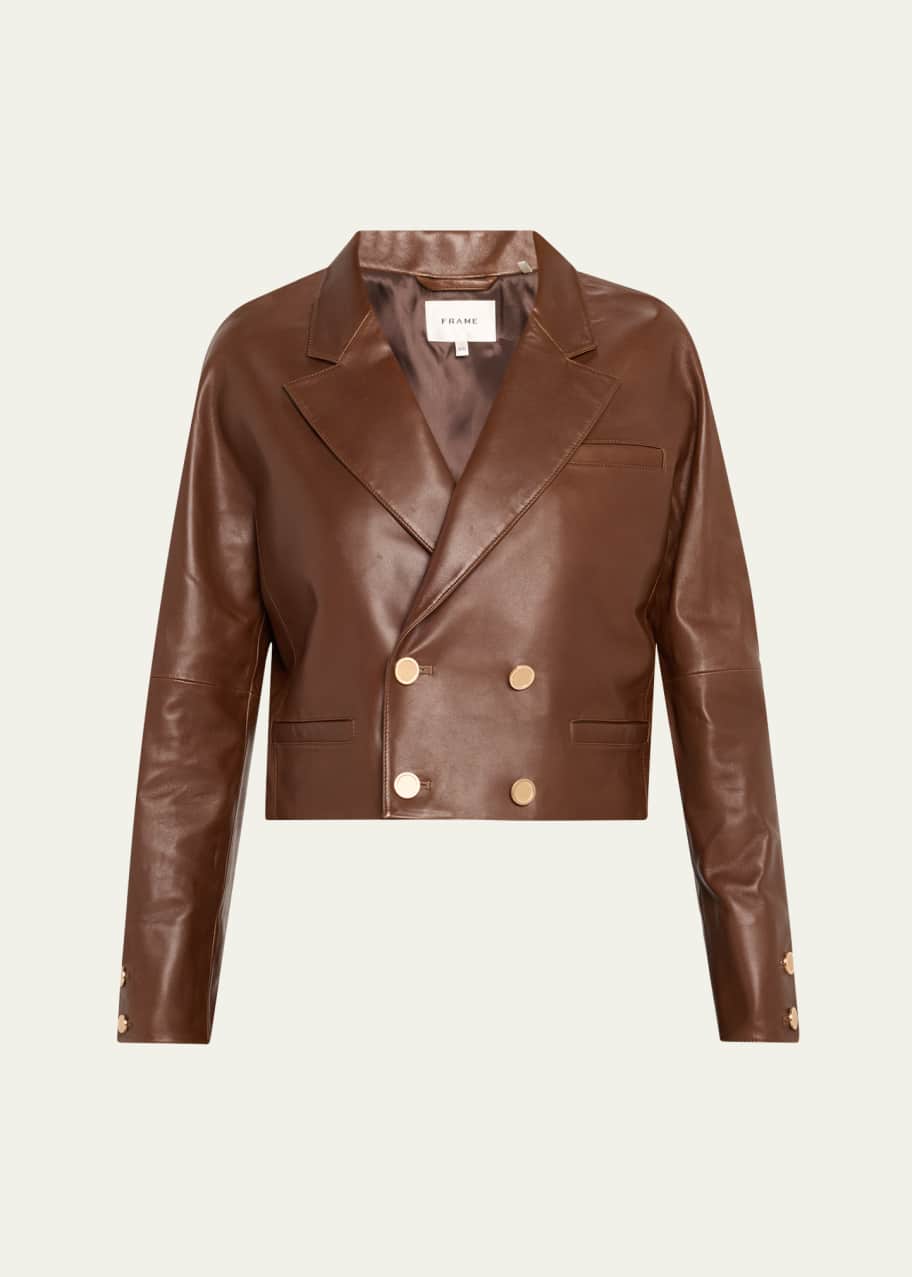 FRAME The Leather Timeless Jacket - Bergdorf Goodman