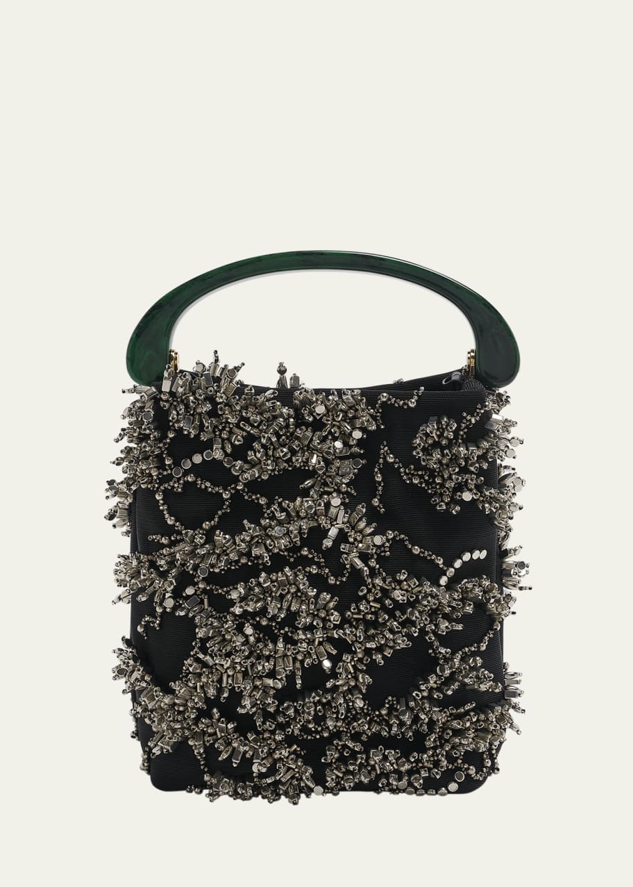 Dries Van Noten Crisp Embellished Top-Handle Bag - Bergdorf Goodman