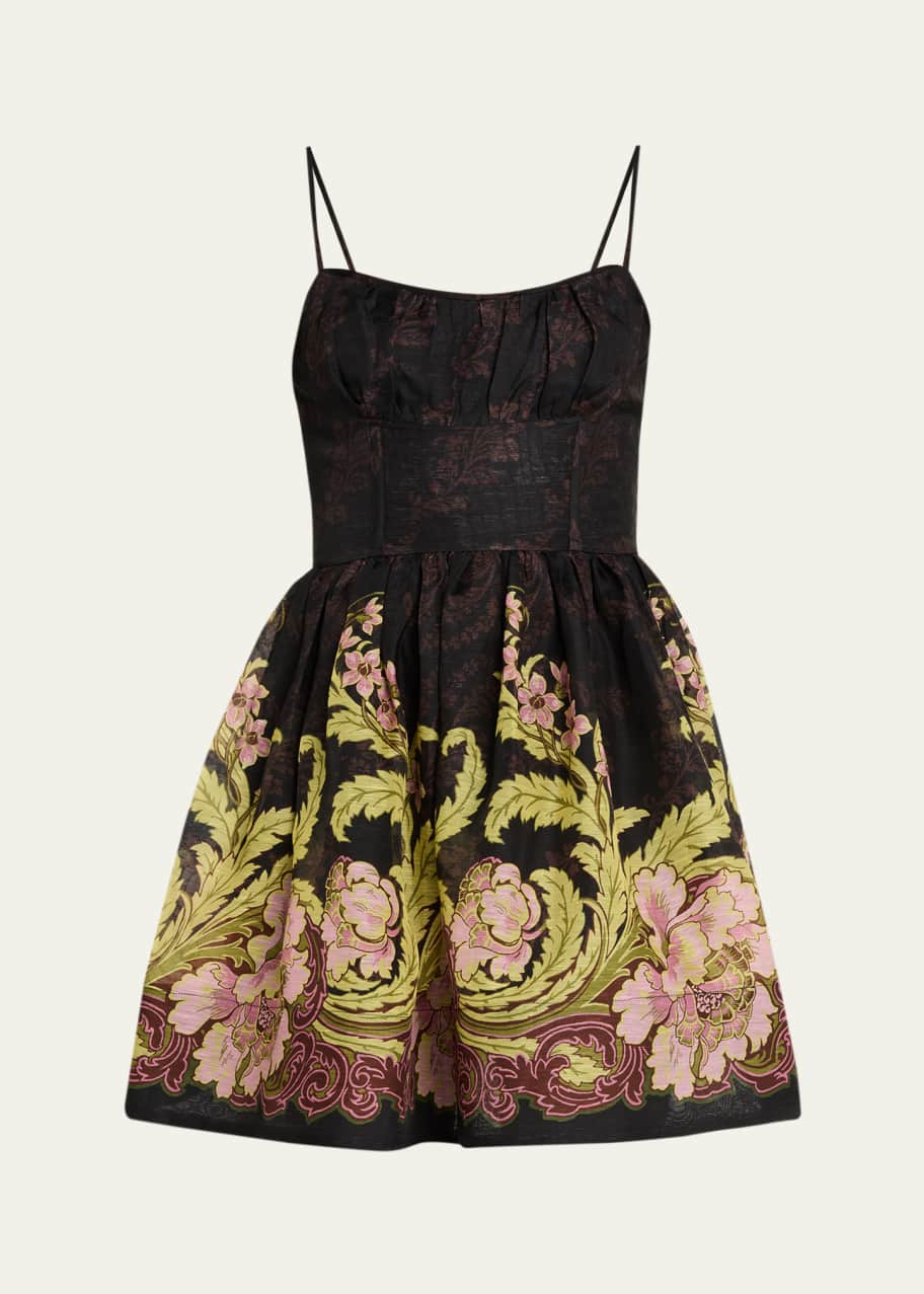 Cara Cara Alba Floral Fit-And-Flare Mini Dress - Bergdorf Goodman
