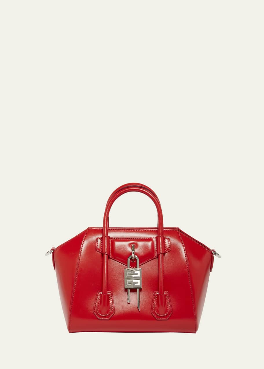 Givenchy Antigona Lock Mini Top-Handle Bag in Leather - Bergdorf Goodman