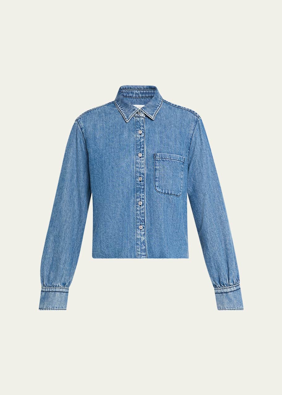 Rag & Bone Ultra Featherweight Cropped Maxine Shirt - Bergdorf Goodman