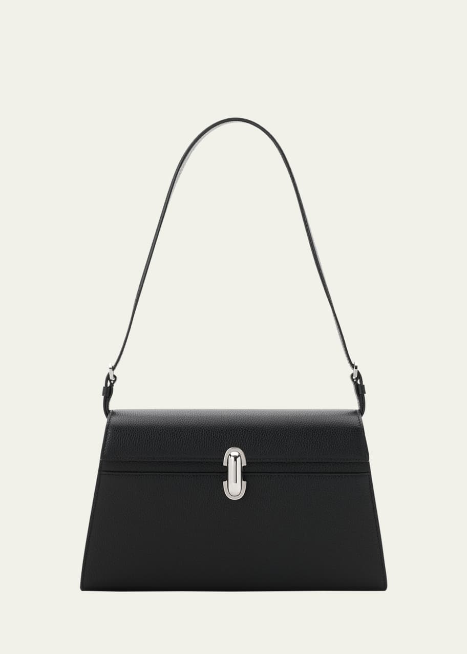 Savette Symmetry Grained Leather Shoulder Bag - Bergdorf Goodman