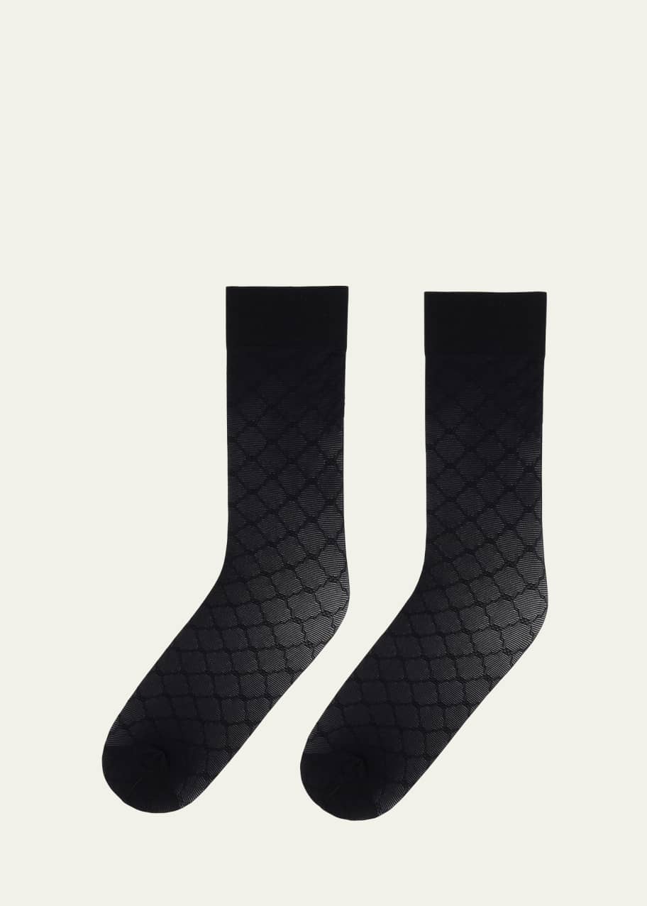 Wolford Sheer Pattern Knee-Highs, 30 Denier - Bergdorf Goodman