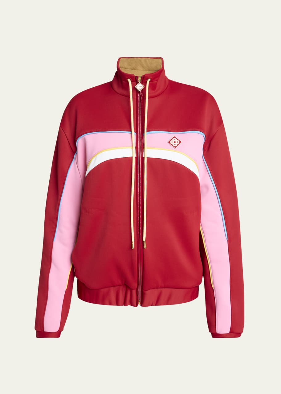 CASABLANCA Colorblock Oversized Track Jacket - Bergdorf Goodman