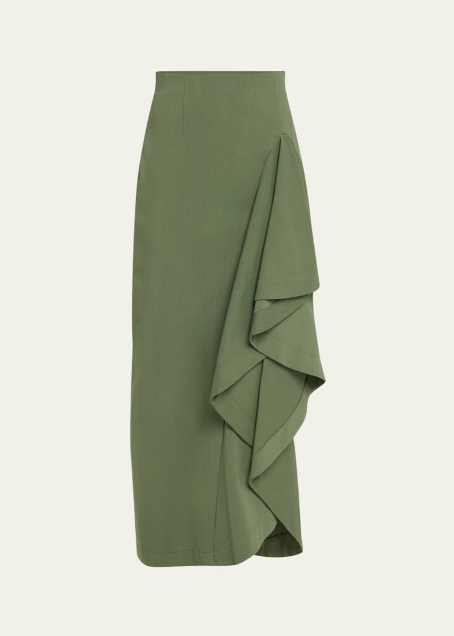 Lela Rose Ruffle Pencil Skirt - Bergdorf Goodman